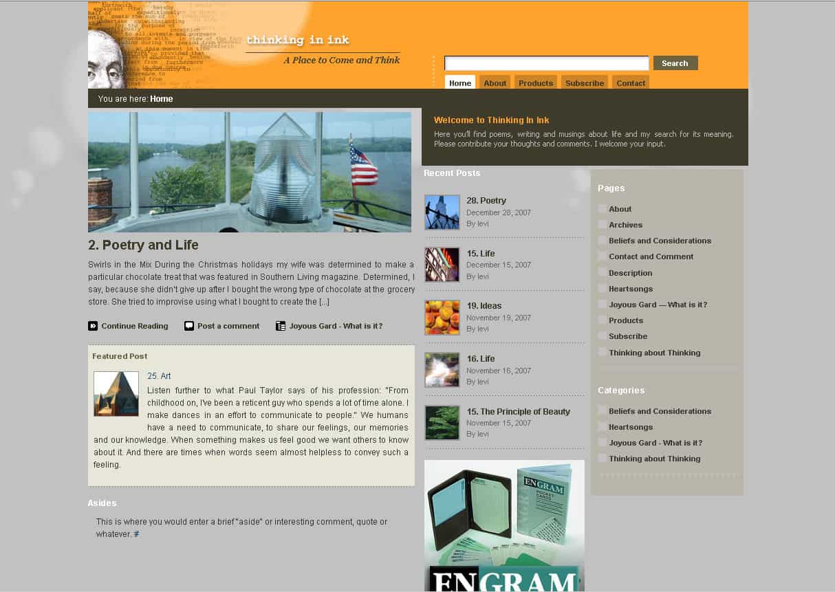 WordPress design examples